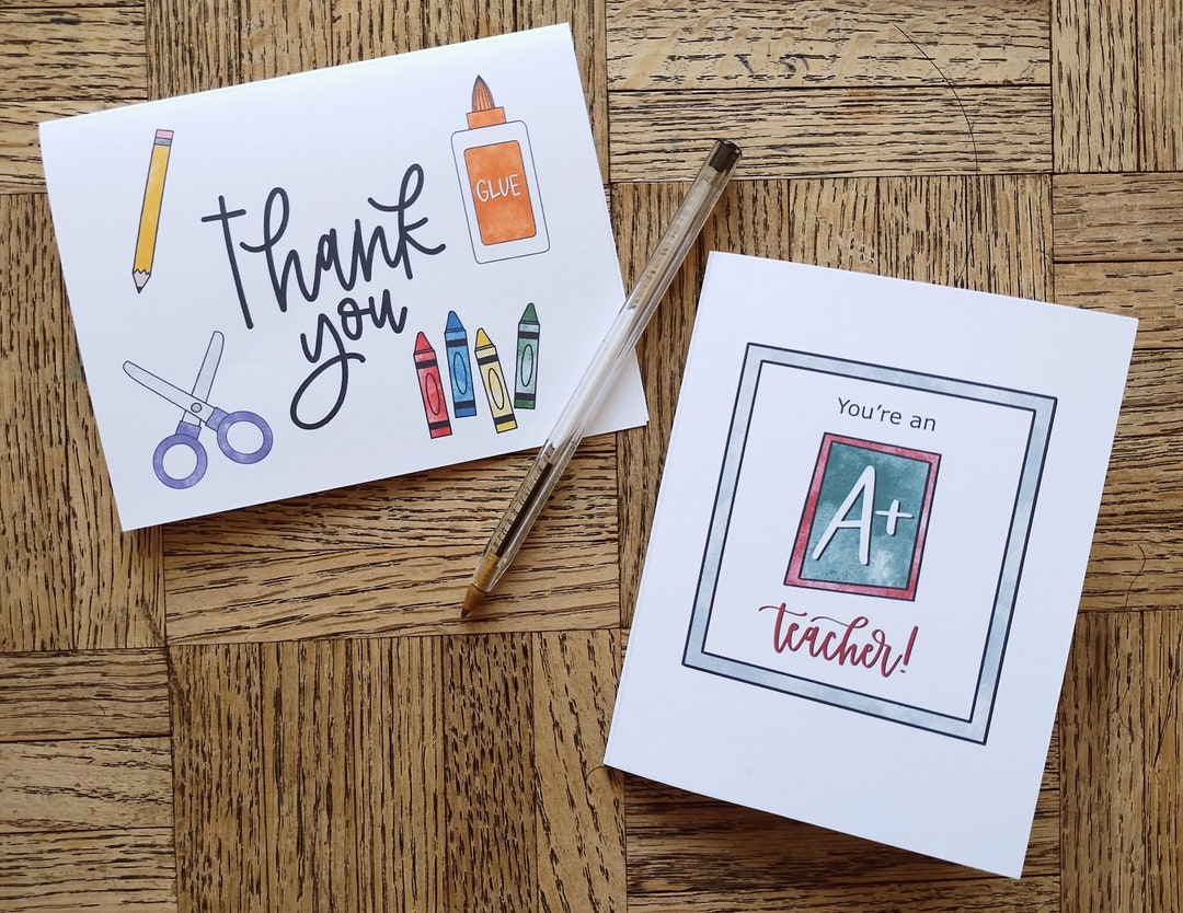 Printable Teacher Appreciation Cards | A+ Teacher & School Crafts ...