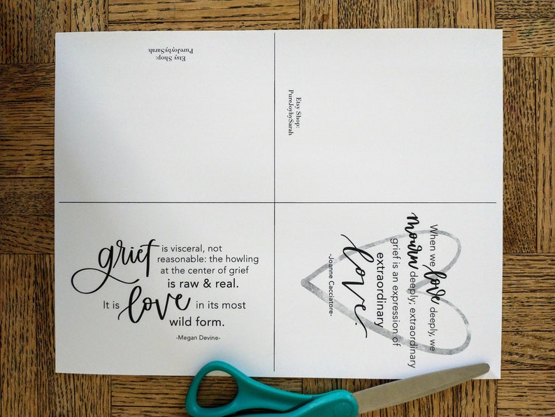 Printable Grief Sympathy Cards | Grief Quotes | Grief and Loss Cards ...
