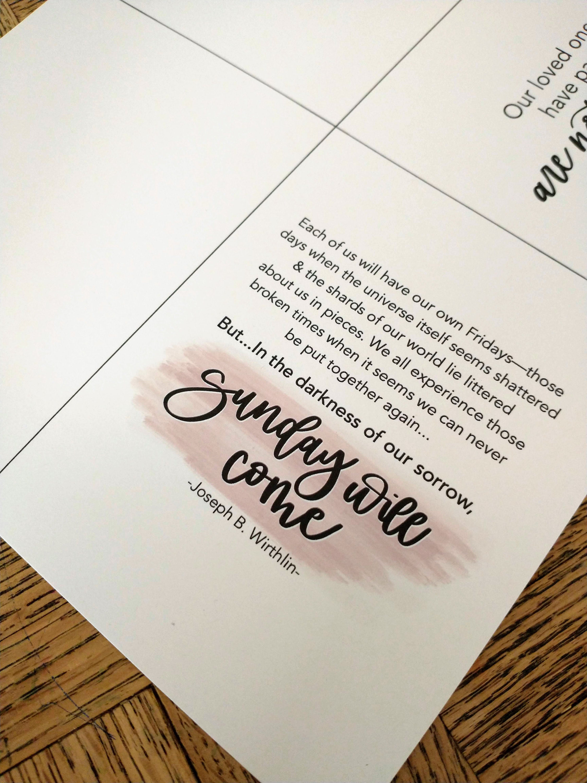 Printable Grief Sympathy Card | LDS Cards | Benson & Wirthlin ...