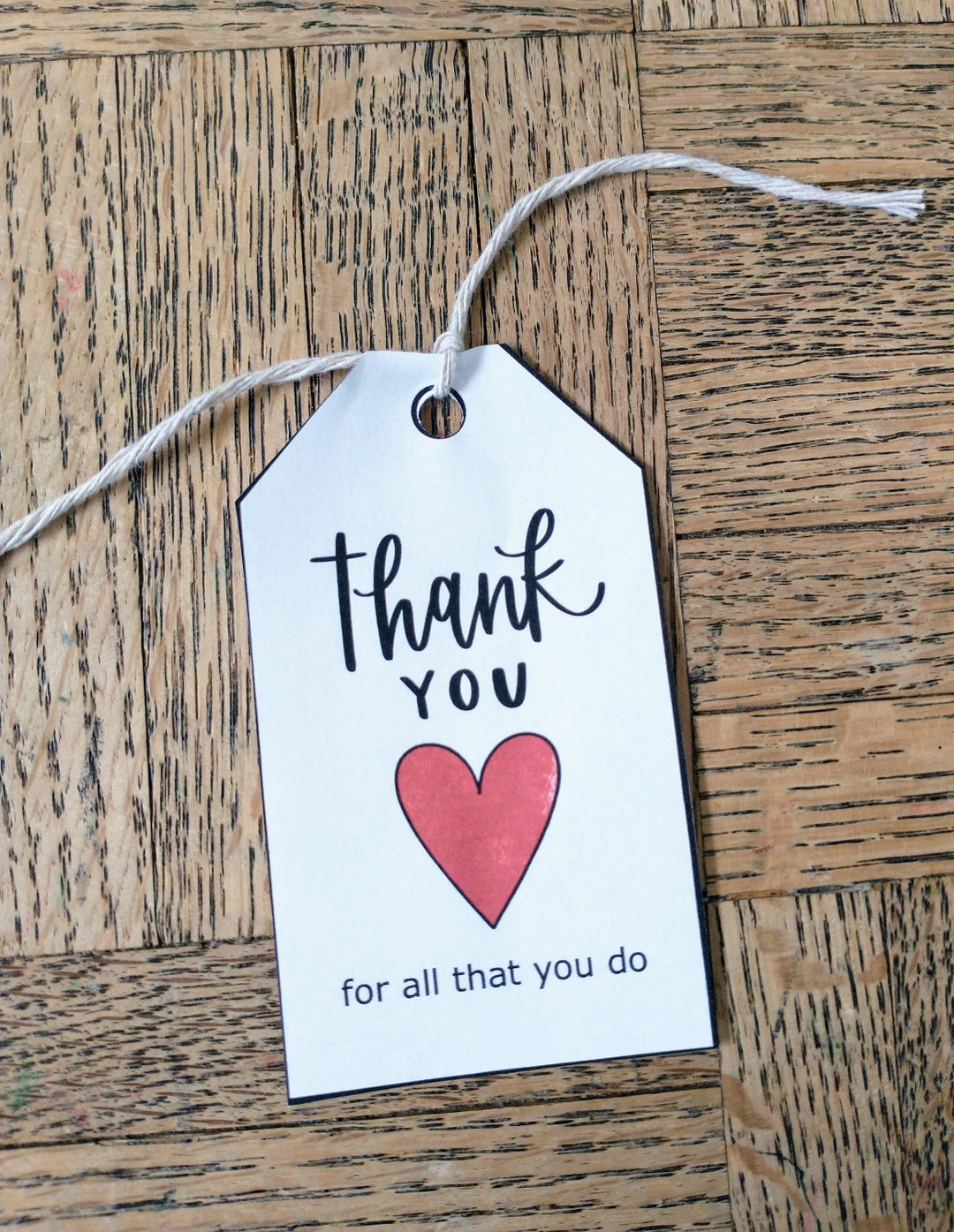 Printable Teacher Tag, Thank You for All You Do | Teacher Appreciation ...