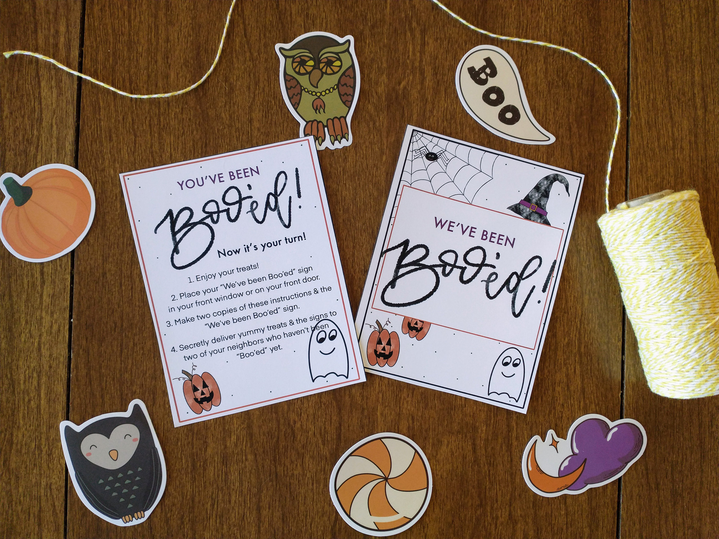 You've Been Booed Printable | We've Been Booed | Halloween Activity ...
