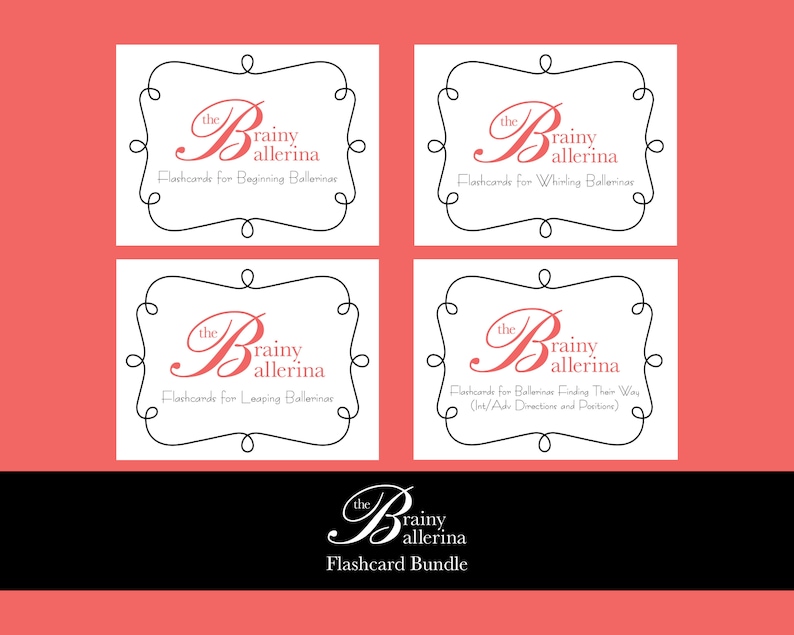 Ballet Terminology Flashcard Bundle - Etsy