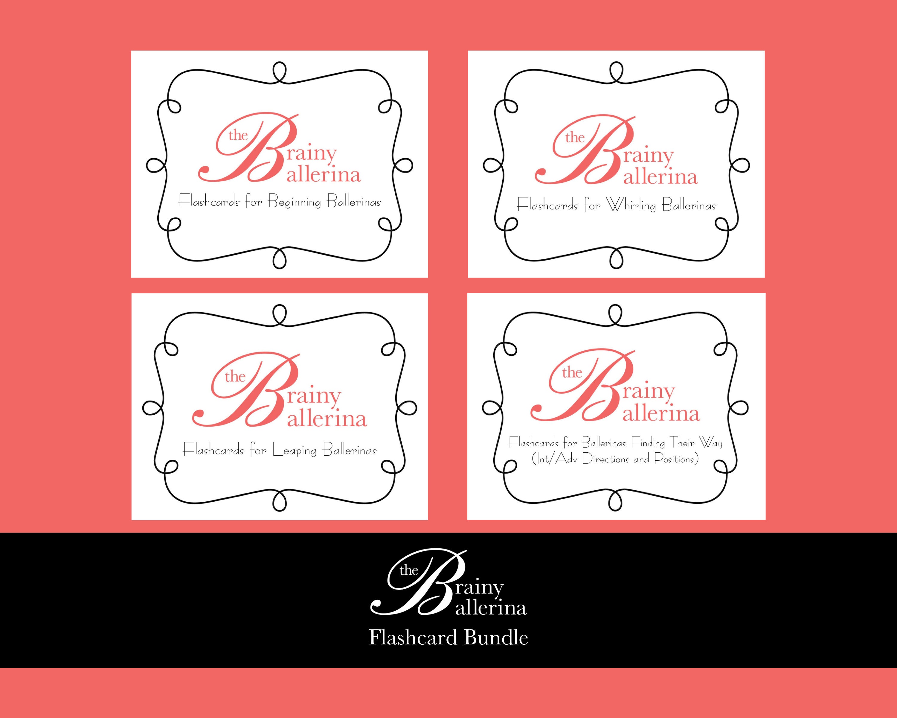 Ballet Terminology Flashcard Bundle - Etsy
