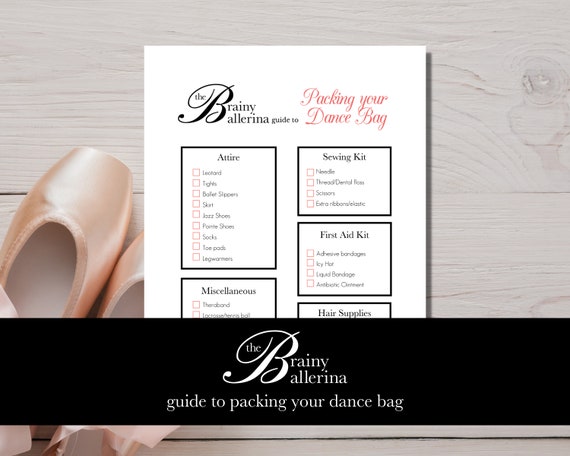 Guide to Packing Your Dance Bag | Etsy