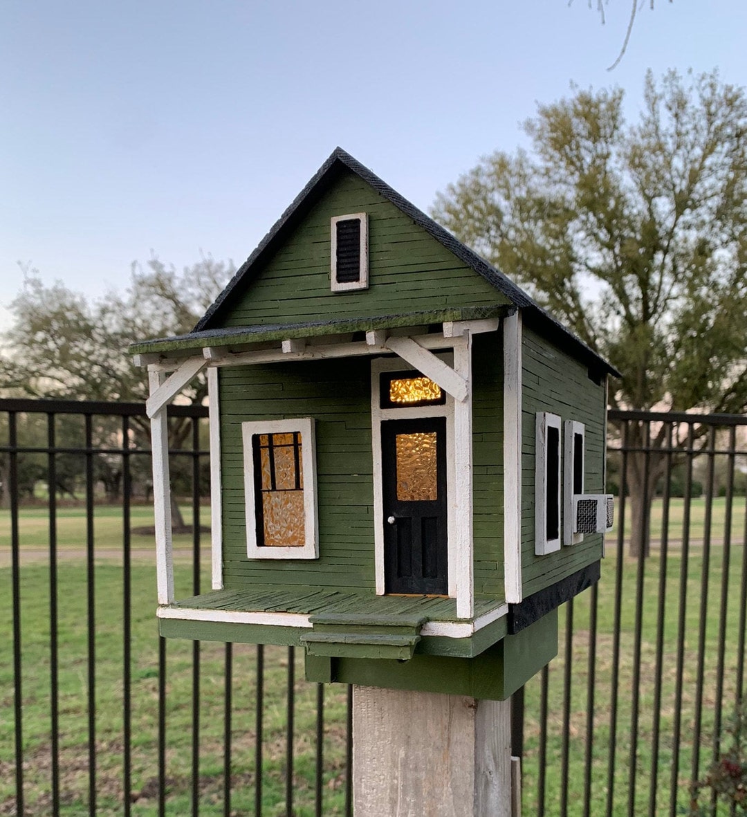 Birdhouse, Solar Powered Birdhouse, Shotgun House - Etsy