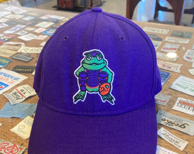 1990s Beaumont Bullfrogs Snapback Hat Vintage Delong Made in USA ...