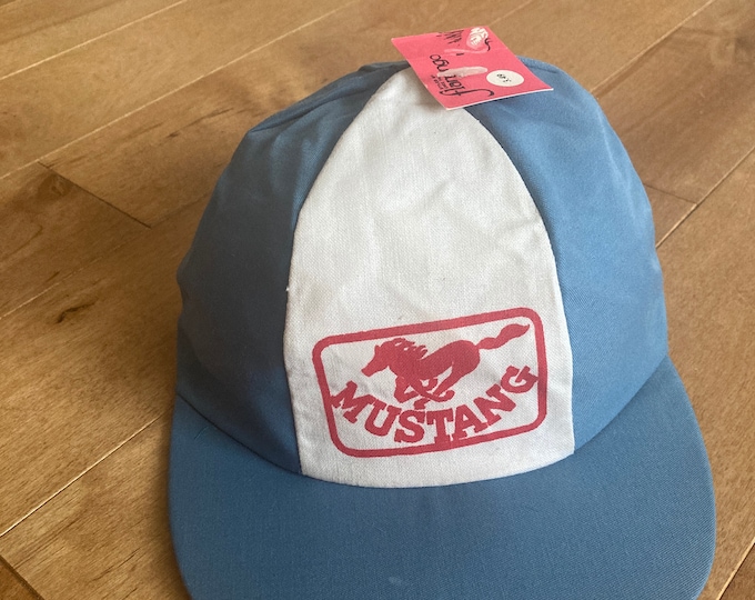 60s Deadstock Mustang Kids Baseball Cap Vintage 1960s Flamingo Union ...