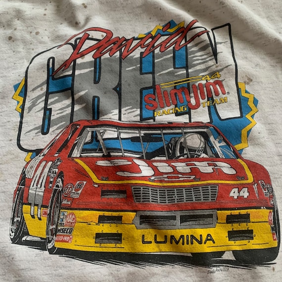 1990s Slim Jim Racing David Green NASCAR Crewneck Swe… - Gem