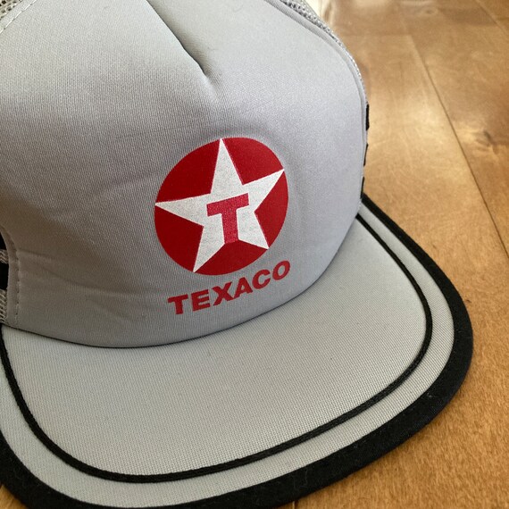 1980s Texaco Three Stripe Trucker Cap Vintage Athleti… - Gem