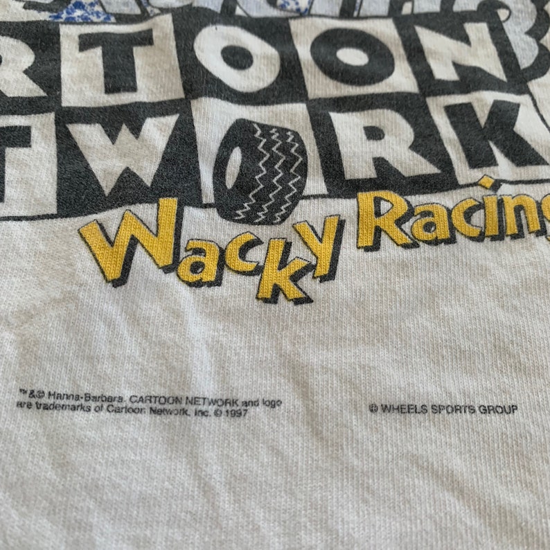 1997 Rare Cartoon Network Wacky Racing T-shirt Vintage 1990s | Etsy