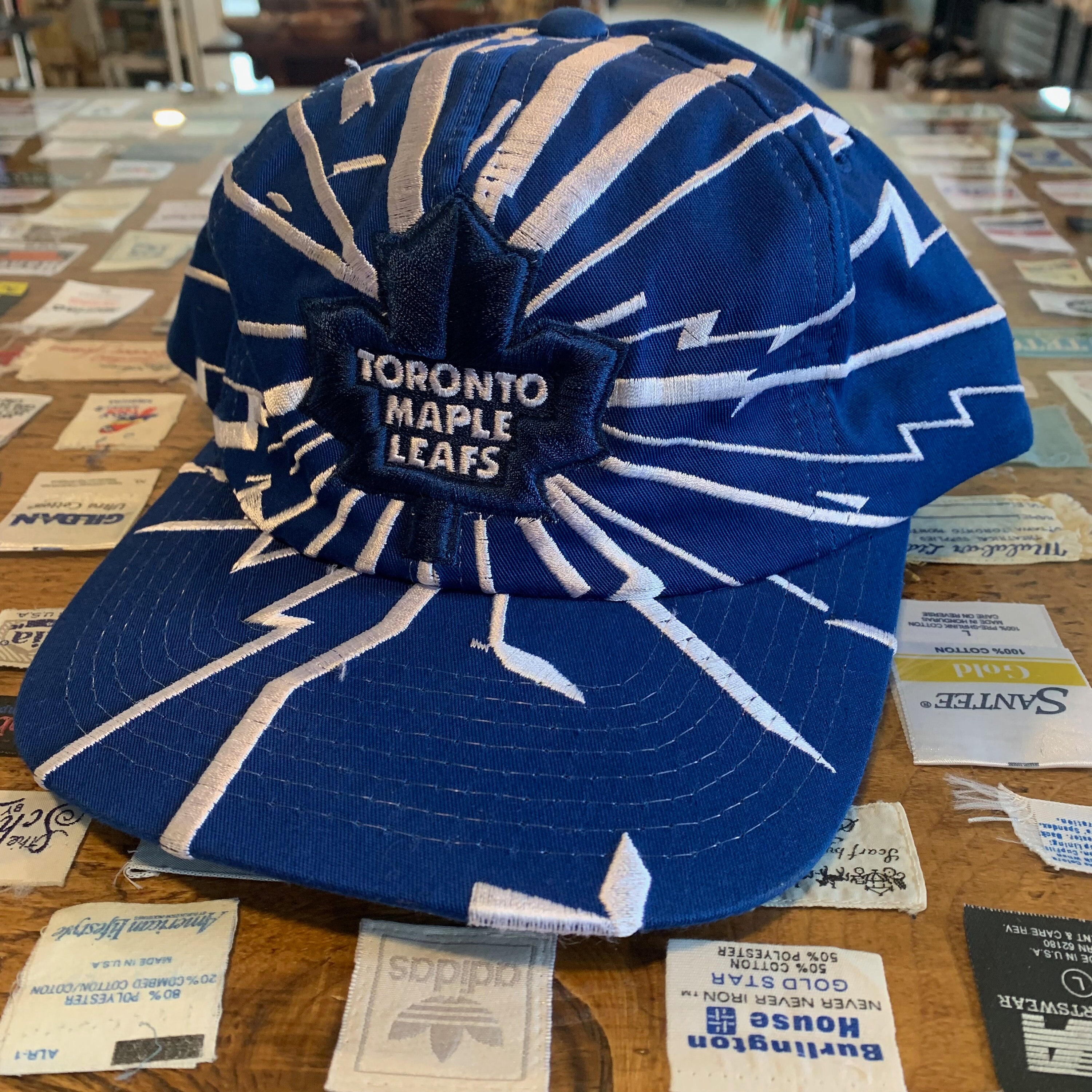 Vintage Toronto Maple Leafs Shockwave Explosion Hat 1990's - Etsy