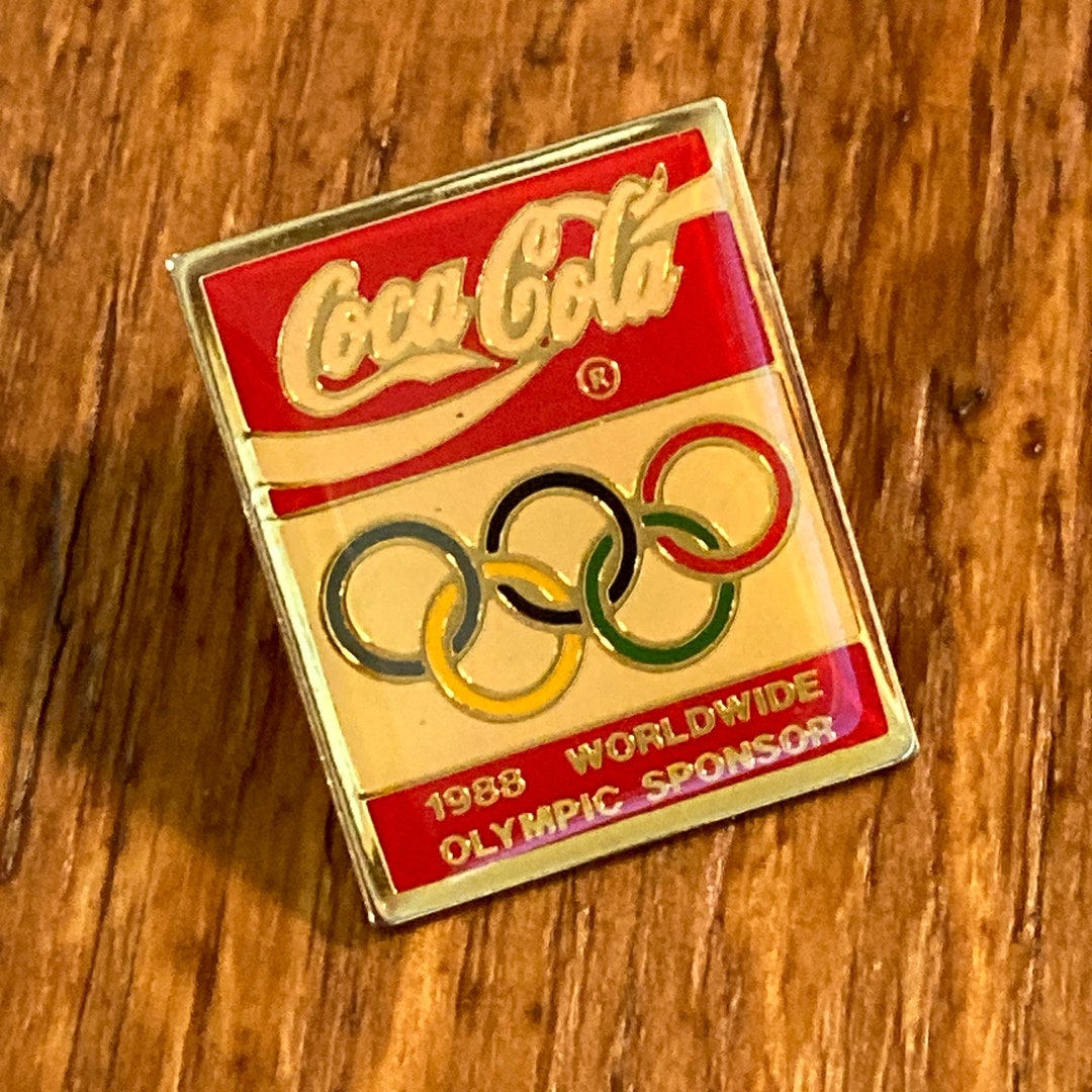 1988 Coca Cola Worldwide Olympic Sponsor Enamel Pin Vintage - Etsy