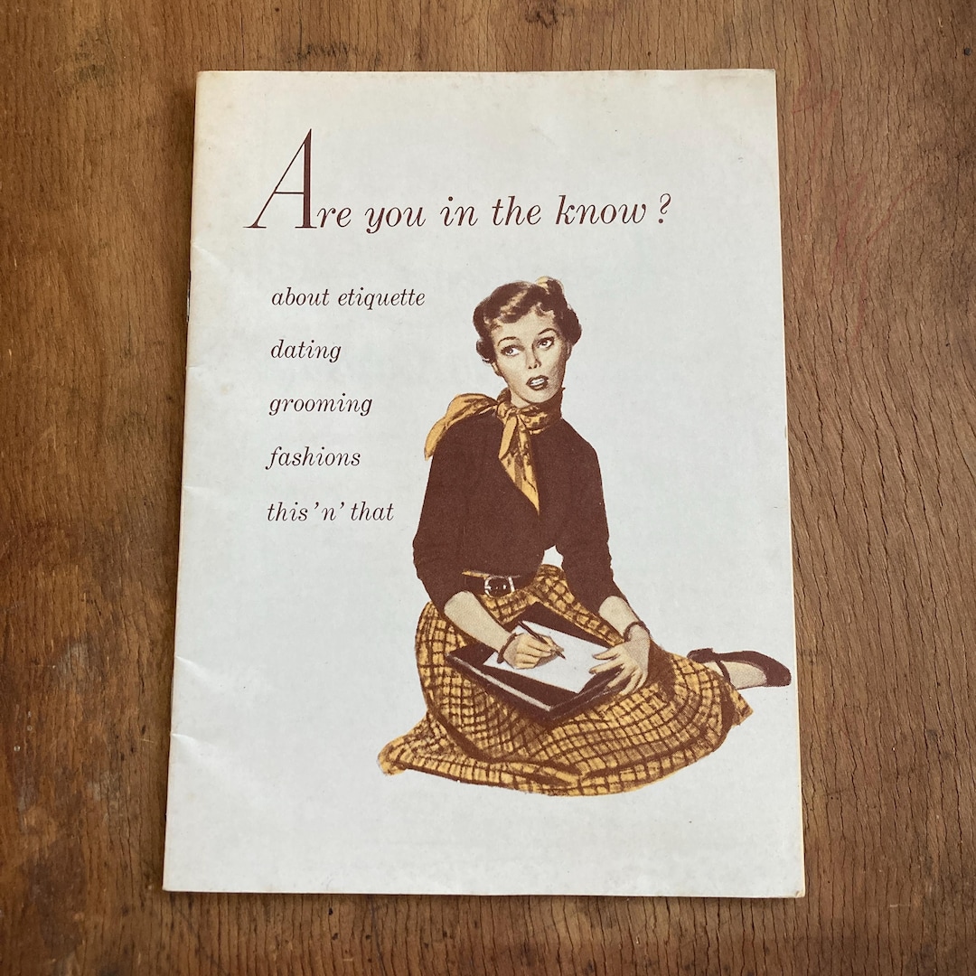 1950's Vintage ETIQUETTE PAMPHLET Kimberly-clark Promotional Booklet ...