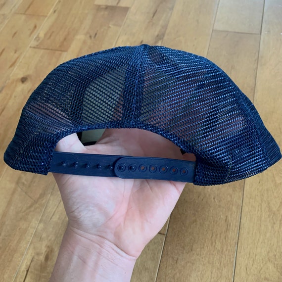 80s Manhattan Bridge Inspection Team Trucker Cap Vint… - Gem