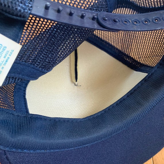 80s Manhattan Bridge Inspection Team Trucker Cap Vint… - Gem