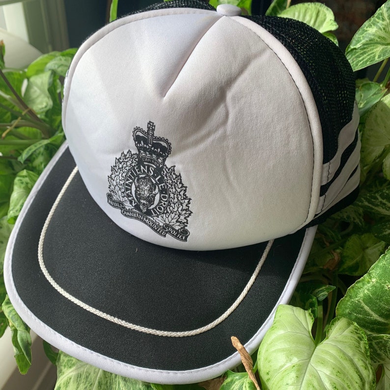 80s RCMP Royal Canadian Mounted Police Three Stripe Trucker | Etsy
