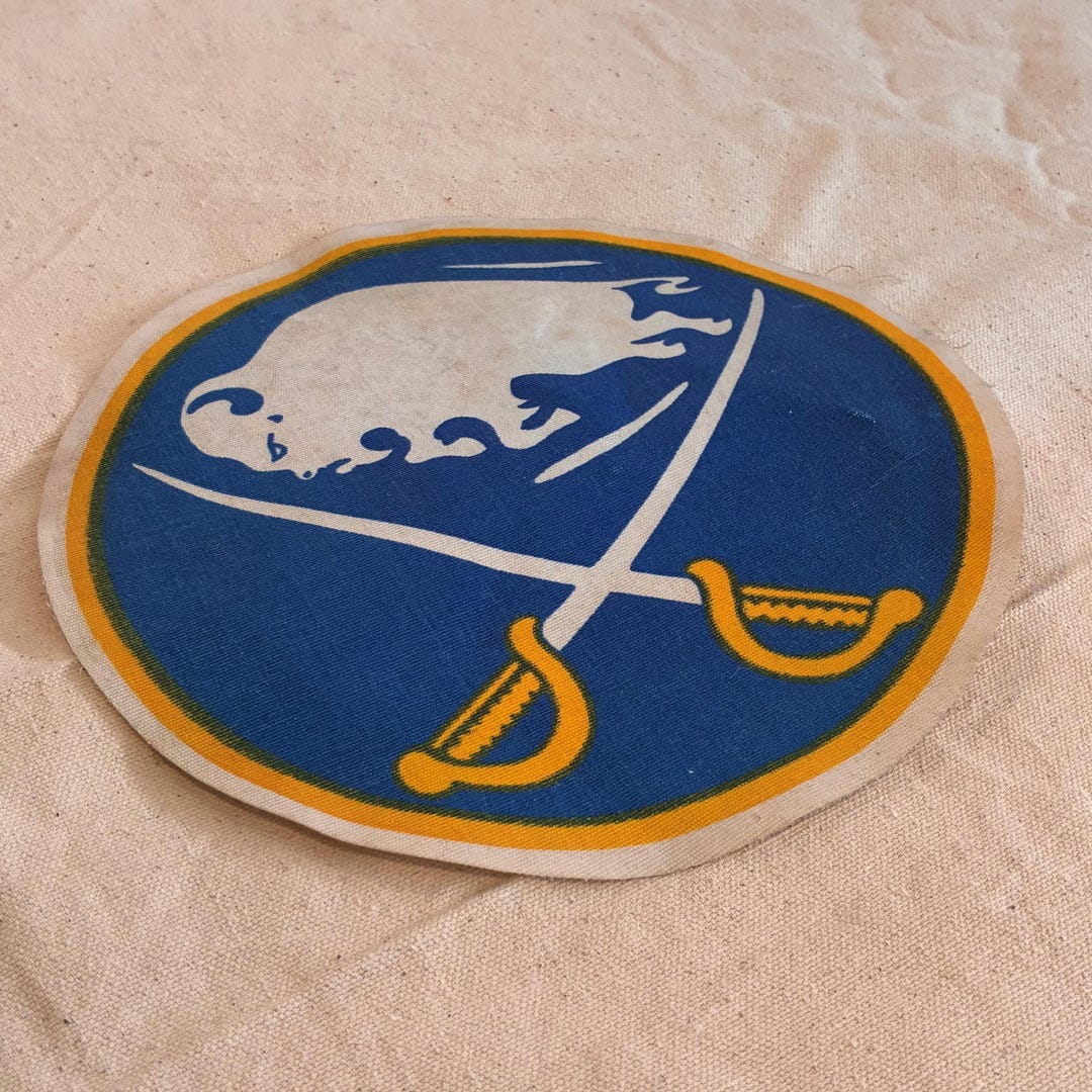 1970s Vintage BUFFALO SABRES Large Patch 8.25” Retro NHL Hockey Badge ...