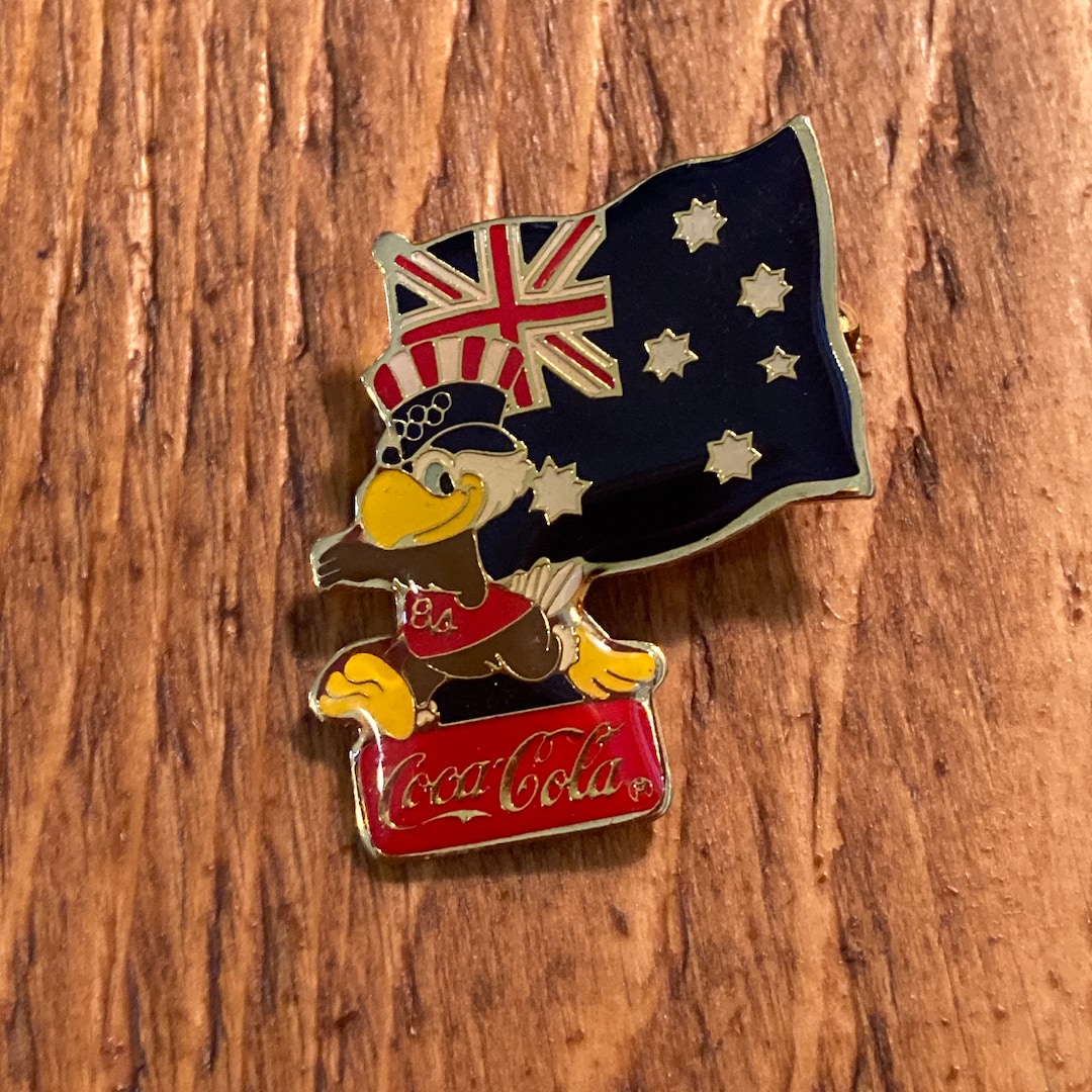 1984 Coca Cola USA Summer Olympics Souvenir Enamel Pin Vintage 1980s ...