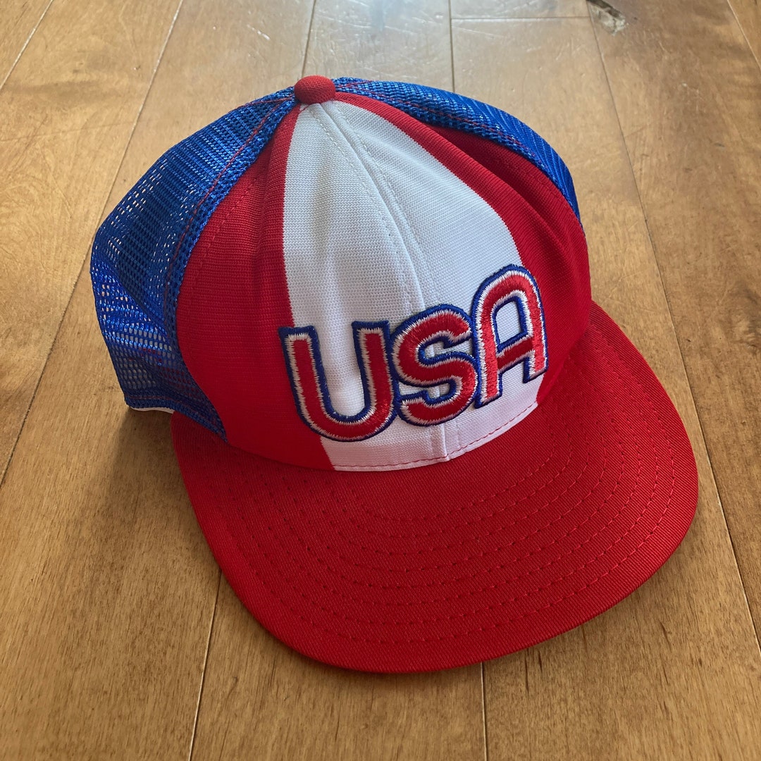 1980s USA Trucker Cap Vintage AJD Lucky Stripes Made in USA 100% Nylon ...