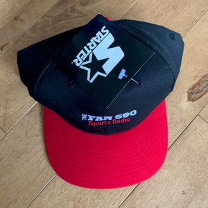 90s Deadstock With Tags the Fan 590 Sports Radio Snapback Hat Vintage ...