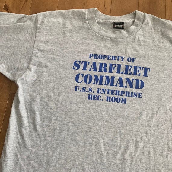Vintage 90s Star Trek T-shirt: Starfleet Command, USS… - Gem