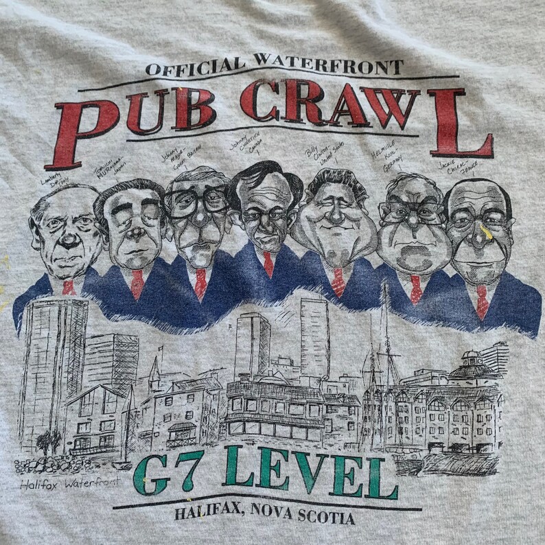 1995 21st G7 Summit Halifax Nova Scotia Political Cartoon - Etsy