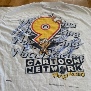 1997 Rare Cartoon Network Wacky Racing T-shirt Vintage 1990s Wacky ...