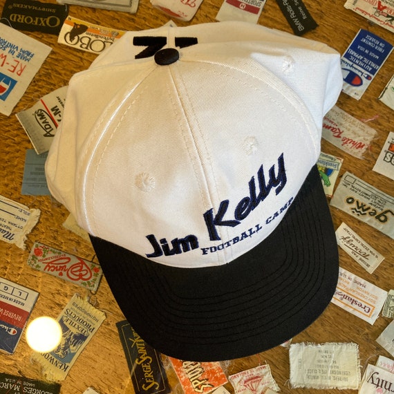 1990s Jim Kelly Football Camp Snapback Hat Vintage Sp… - Gem