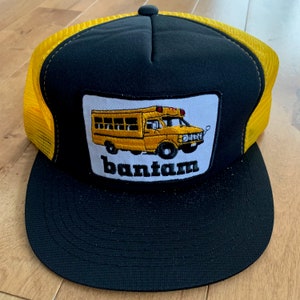 1990s Bantam School Bus Trucker Cap Vintage AJM Headwear Made in Korea ...