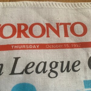 1992 Toronto Blue Jays World Series Champions Newspaper Headline ...