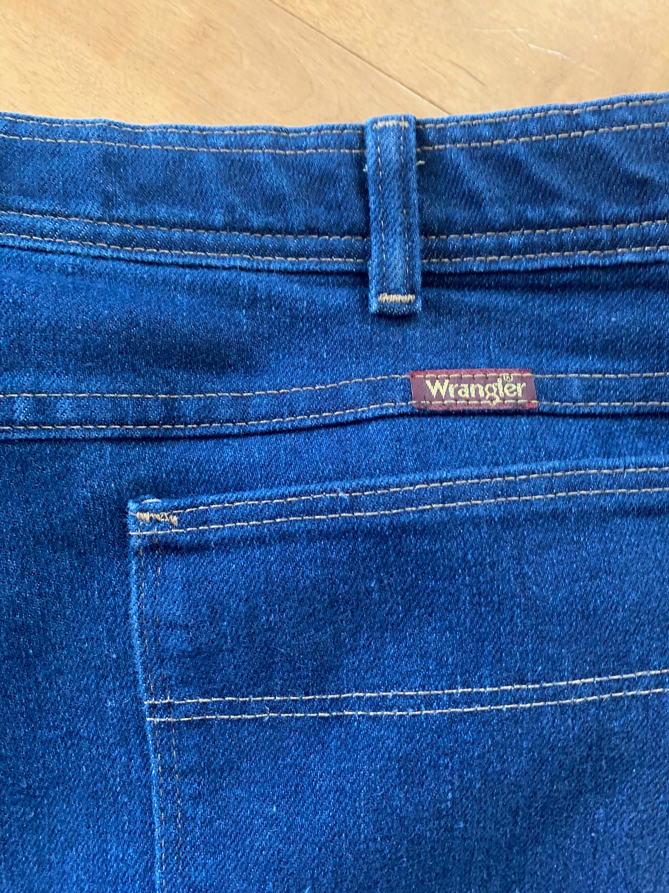 1990s Wrangler Denim Capri Shorts: Vintage USA Made Jeans (size 46) - Etsy