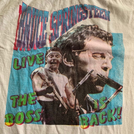 1993 Vintage Bruce Springsteen Lucky Town Tour Tee 90… - Gem
