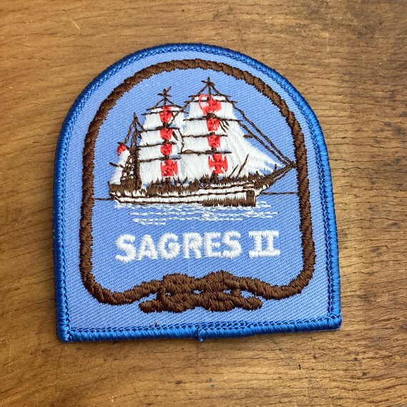 1980s Vintage Sagres II Embroidered Patch Portuguese … - Gem