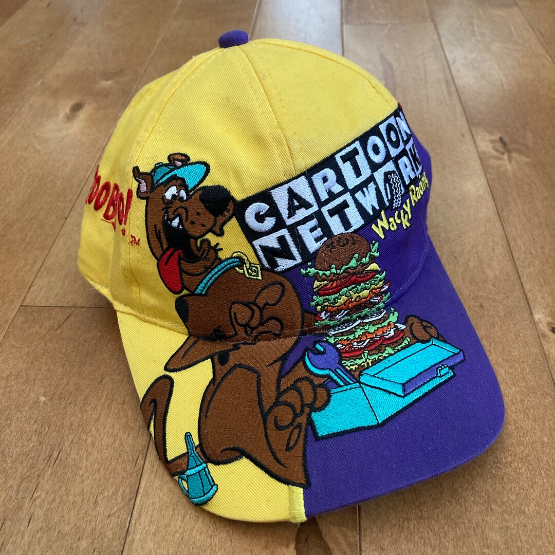2000s Scooby Doo Cartoon Network Wacky Racing Kids Snapback Hat Vintage ...