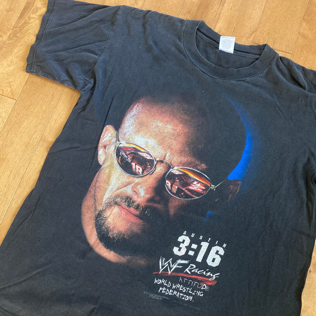 1999 Stone Cold Steve Austin Racing Shirt WWF World Wrestling ...