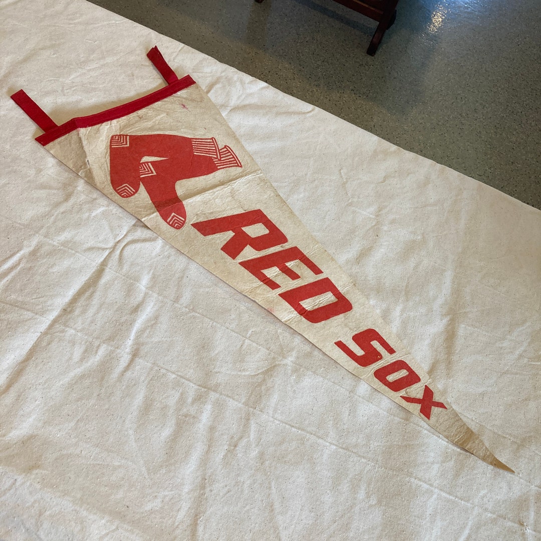 Vintage 1950s Boston Red Sox MLB Baseball Pennant Keezer Mfg. Co. Made ...