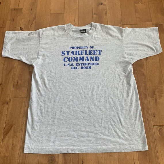 90s Star Trek Starfleet Command T-shirt Vintage 1990s… - Gem