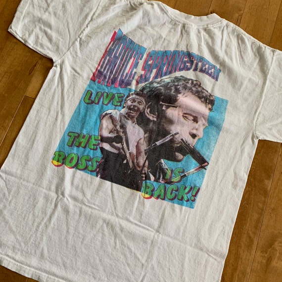 1993 Vintage Bruce Springsteen Lucky Town Tour Tee 90… - Gem