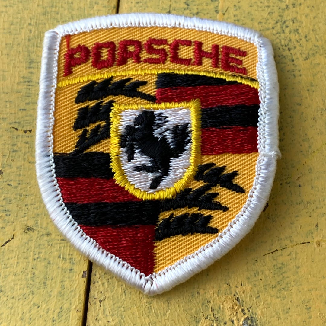 1980s Vintage Porsche Embroidered Patch Automotive Sports Car Badge - Etsy