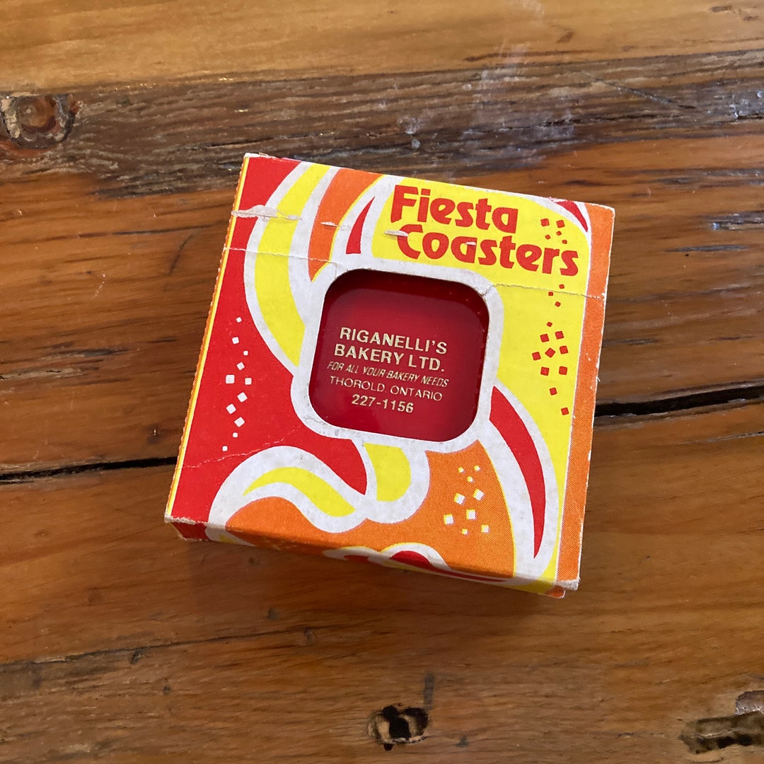 1960s Deadstock Fiesta Coasters Vintage Made in USA Tag-master Line ...