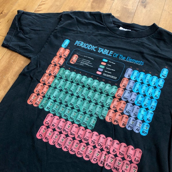 Cotton Periodic Table T Shirt - Etsy
