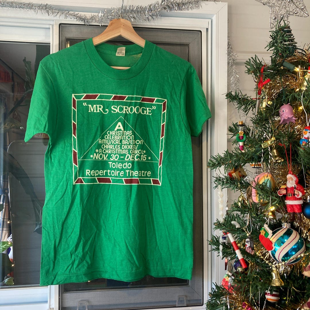 1980s Mr. Scrooge A Christmas Carol T-shirt Vintage Screen Stars Tee ...