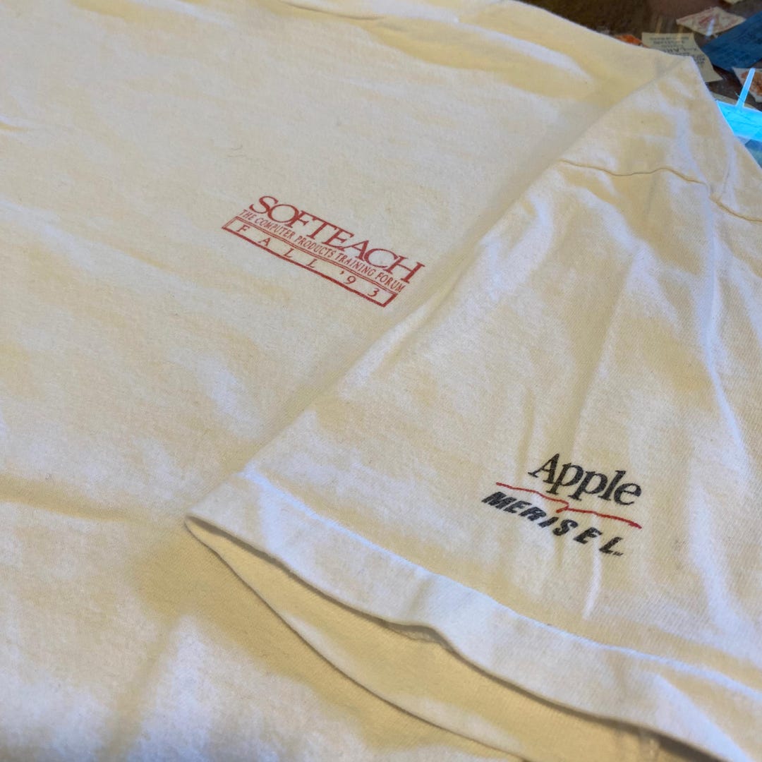 1990s Apple Computer Training Sponsorship T-shirt Vintage Tech Event ...