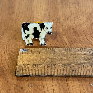1980s Vintage DAIRY COW Houston Texas Enamel Lapel Pin Retro Farm ...