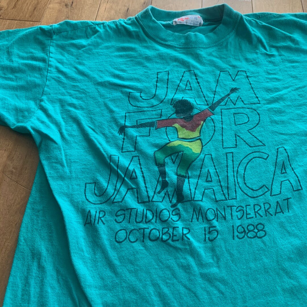 RARA camiseta de Air Studios Montserrat Jam for Jamaica de 1988 ...