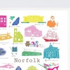 Northern Virginia A to Z Wall Art Print by Chufish Studio Abcs Alphabet ...