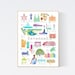 Savannah Georgia A to Z Wall Art Print, by Chufish Studio Abcs/alphabet ...