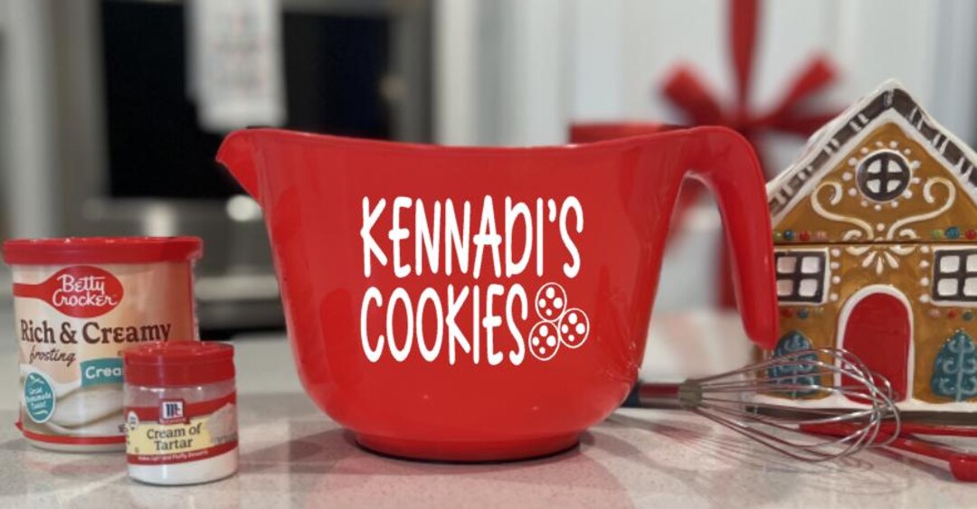 Personalized Kitchen Mixing Bowl, Custom Baking Gift, , Personalized ...
