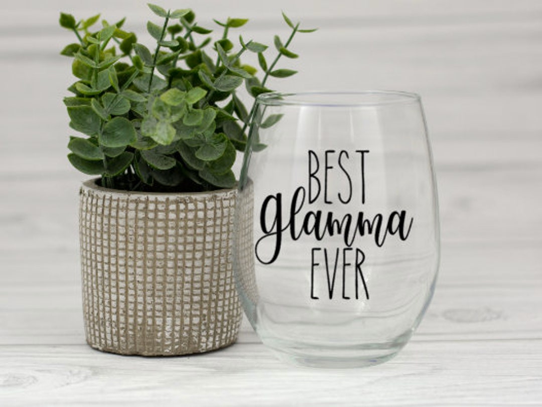 Glamma Wine Glass, Personalized Stemless Wine Glass, Custom Wine Glass ...