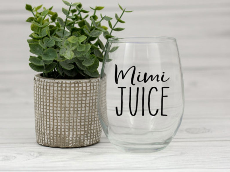 Mimi Wine Glass Personalized Stemless Wine Glass Custom Wine - Etsy
